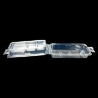 China Antistatic Treatment PET Buttoned Blister Clamshell for Customizable Earphone Components for sale