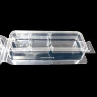 China Antistatic Treatment PET Buttoned Blister Clamshell for Customizable Earphone Components for sale