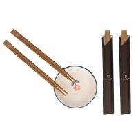 China Aesthetic Appeal Custom Bamboo Chopsticks Chemical Free Compostable for sale