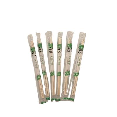 China Disposable Natural Bamboo Chopsticks Custom Wrapping Paper Environmental Friendly for sale