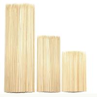 China Lightweight Long Bamboo Skewers Portable Bamboo Barbeque Skewers Customizable for sale