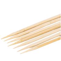China Round BBQ Bamboo Sticks 4.0 Width Bbq Bamboo Skewers Biodegradable for sale