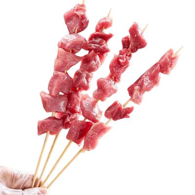 China Natural Color Disposable Bamboo Barbecue Sticks Convenient Mildew Proof for sale