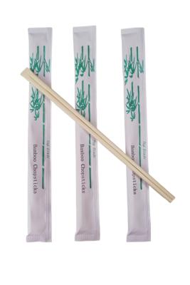 China Tensoge Bamboo Chopsticks With Logo Print Individual Full Paper Wrapped  Twins Tensoge Round Bulk disposable bamboo chopsticks for sale