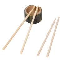 China Eco-friendly Disposable Bamboo Chopsticks Modern Round Shape Sustainable and Healthy Flatware for Camping and Hotels for sale