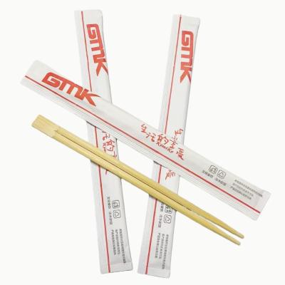 China Chinese Chopstick Disposable Cutlery Twin Disposable Bamboo Chopsticks Flatware Semi-Paper Package for Restaurants & Hotels& Camping for sale