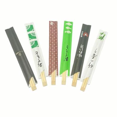 China Chinese Manufacture Wholesale Disposable Bamboo Tensoge Chopsticks with Semi Sleeve Packed for sale