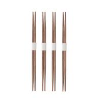 China Carbonized Bamboo Wooden Chopsticks Disposable Individually Wrapped Sustainable Natural Custom Logo for Travel for sale