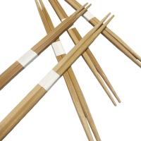 China Double-Ended Chopstick Sushi Customized Logo Commercial Chopsticks With Favorable Price  Plain White Paper Band in Stock for sale