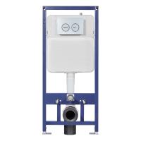 China 3L 4.5L 6L 9L Back To Wall Concealed Cistern With Blue Frame Sturdy for sale