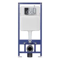 China Dual Flush Full Frame Concealed Tank Wall Mounted Installation Option for sale
