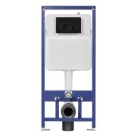 China Concealed Dual Flush Toilet Tank Panel With Flush Button for sale