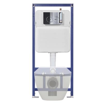 China Stainless Steel Concealed Flush Tank with Back Outlet Connection for sale