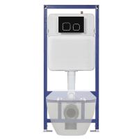 China TUSSON Concealed Cistern Toilet WC Wall Hang Toilet Compact Efficient Design For UK Homes for sale
