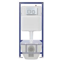 China 8.5/3 Liters Flush Volume Full Frame Concealed Cistern Wall Mounted for Gravity Flush for sale