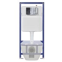 China Standard Wall Hanging Toilet and Customized Wall Hung Concealed Cistern for sale