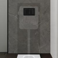 China Cold Water Single Piece Slim Concealed Cistern with 3L-9L Adjustable Flush Volume for sale