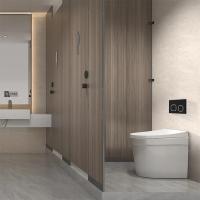 China Wall Mounted Toilet Cistern Concealed Installation Diaphragm Valve U PVC Flush Pipe for sale
