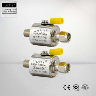 China Brass F Type Surge Protector , TNC Antenna Surge Protection 420V 60KA for sale