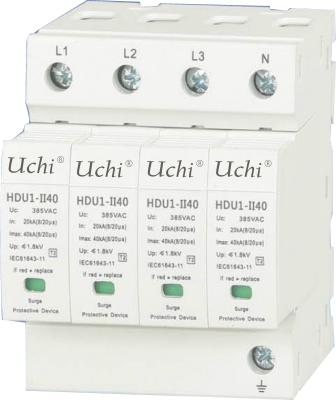 China II40X 385V Series Surge Protector SPD Red Thermoplastic Material Housing for sale