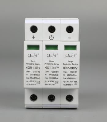 China Un Nominal Working Voltage 1000V Surge Protector Breaker 35mm Slide Guide for sale