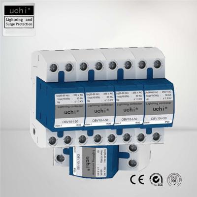 China 220V Solar PV Surge Protection , 40KA Surge Arrester DC SGS Approved for sale