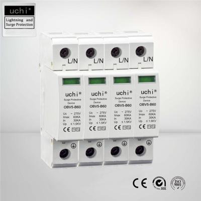 China CQC 4 Pole type 1 and type 2 surge protection for Motor controls systems for sale