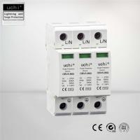 China Electrical Type 1+2 Surge Protector 3p Poles Imax 60Ka Small FootPrint for sale