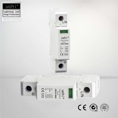 China In 20KA Type 1+2 Surge Protector , Nylon Active Lightning Protction 34V AC for sale