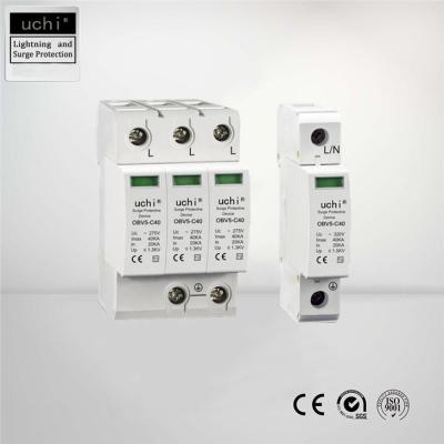 China 380V Type 2 Surge Protector , Metal Oxide Lightning Arrester for sale