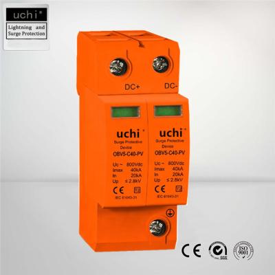 China Symmetrical Rail 35mm PV Surge Protector 800V For HVAC System for sale