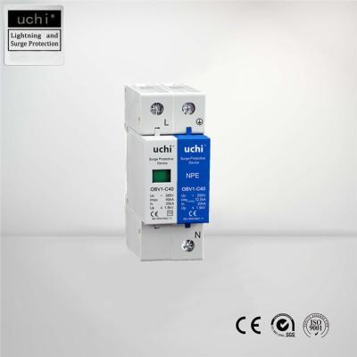 China In 20kA mov lightning arrester 35mm DIN rails Mounting For TV for sale