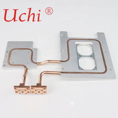 China Multiple Profile Aluminum Cold Plate 400W Epoxy Gluing With Copper Pipe for sale
