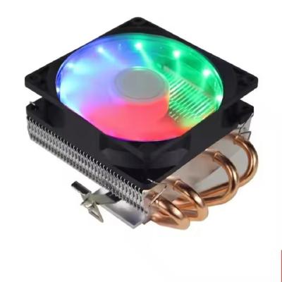 China 4 Heat Pipe Push Down Type Aluminum Heatsink CPU Cooler for sale