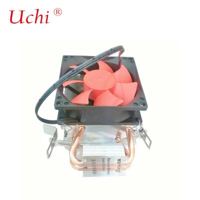 China Cooling Vertical Side Cpu Cooler 92mm Fan 2 Copper Heatpipe Pipe For Pc Computer Universal Socket AMD Intel Processor IC for sale