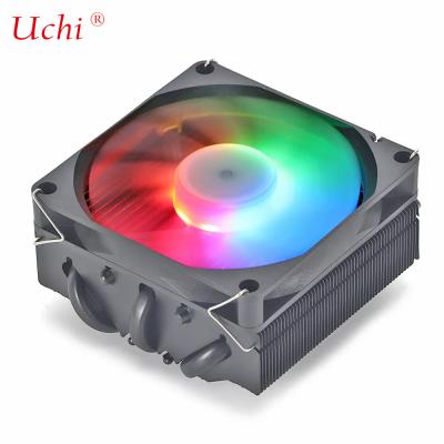 China Heatpipe Radiator I3 I5 I7 I9 Lga775 1150 1151 1155 1156 1700 1366 2011 AMD AM4 AM5 Universal Horizontal CPU Cooler Fan Black for sale