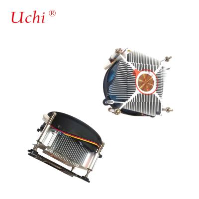 China 12V Dc Copper Center Radiator TDP 75W For Pc Processor Cooling 4 Pin PWM Socket 1700 1200 1150 1151 1155 1156 Cpu Air Cooler Fan for sale