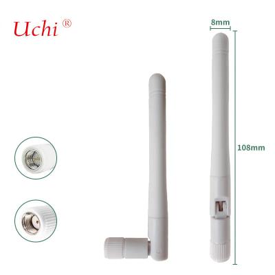 China WIFI 2.4G Folding Antenna Wireless Gateway AP Card Module External Omnidirectional High-Gain 2dbi Glue Stick Split Antenna for sale