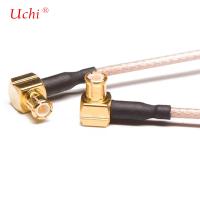 China IoT Coax Cable 50 Ohm RG316 90-Degree MCX To MCX Male Cable Assembly for sale