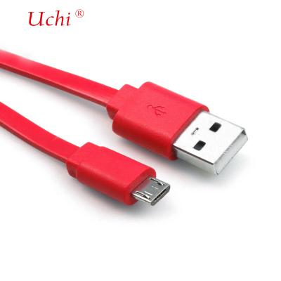 China USB 3A Type C Cable Charger PVC Flat Noddle Shape Type Fast Charging For Mobile Cell Phone Charger Cable for sale