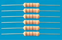 China High Precision 1M Ohm 3W E24 Resistor Carbon Film , High Power Resistors for sale