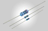 China 1 / 4W Metal Film 100K Resistor , 1 % Electronic Resistors For Measurement for sale