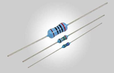 China 1 / 4W Metal Film 100K Resistor , 1 % Electronic Resistors For Measurement for sale