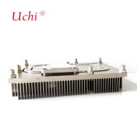 China Fanless CPU Cooler With Copper Heat Pipes And Aluminum Zipper Fins for sale