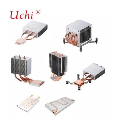China Water Cooling Plate Computer PC Server CPU Cooling Plate Radiator Aluminum Liquid Cooling Cooper Heat Pipe Heat Sink for sale