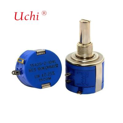China 3540S Precision Multi-turn Wire-wound Potentiometer Adjustable Resistor 10K Ohms 2W for sale