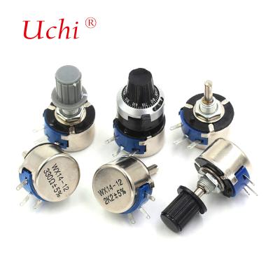China WX14-12 3w Single-turn Wire-wound Rv12mm Rotary Potentiometer for sale