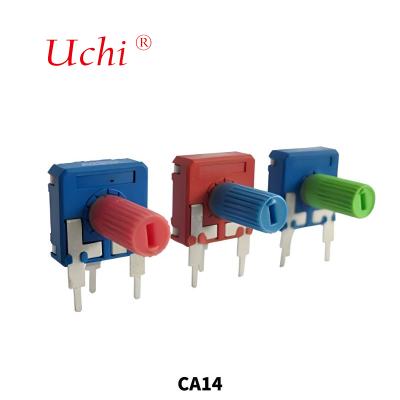 China CA6 Spanish Potentiometer Adjustable Resistor Single-turn Carbon Film Trimmer Potentiometer for sale