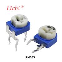 China RM065 Adjustable Resistor 0.1w Vertical Fine-tuning B50k 9mm Sliding Potentiometer for sale