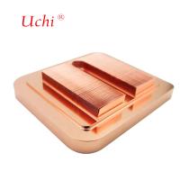 China High-temperature Copper Staggered Fin Radiator For Liquid Cooling Plate for sale